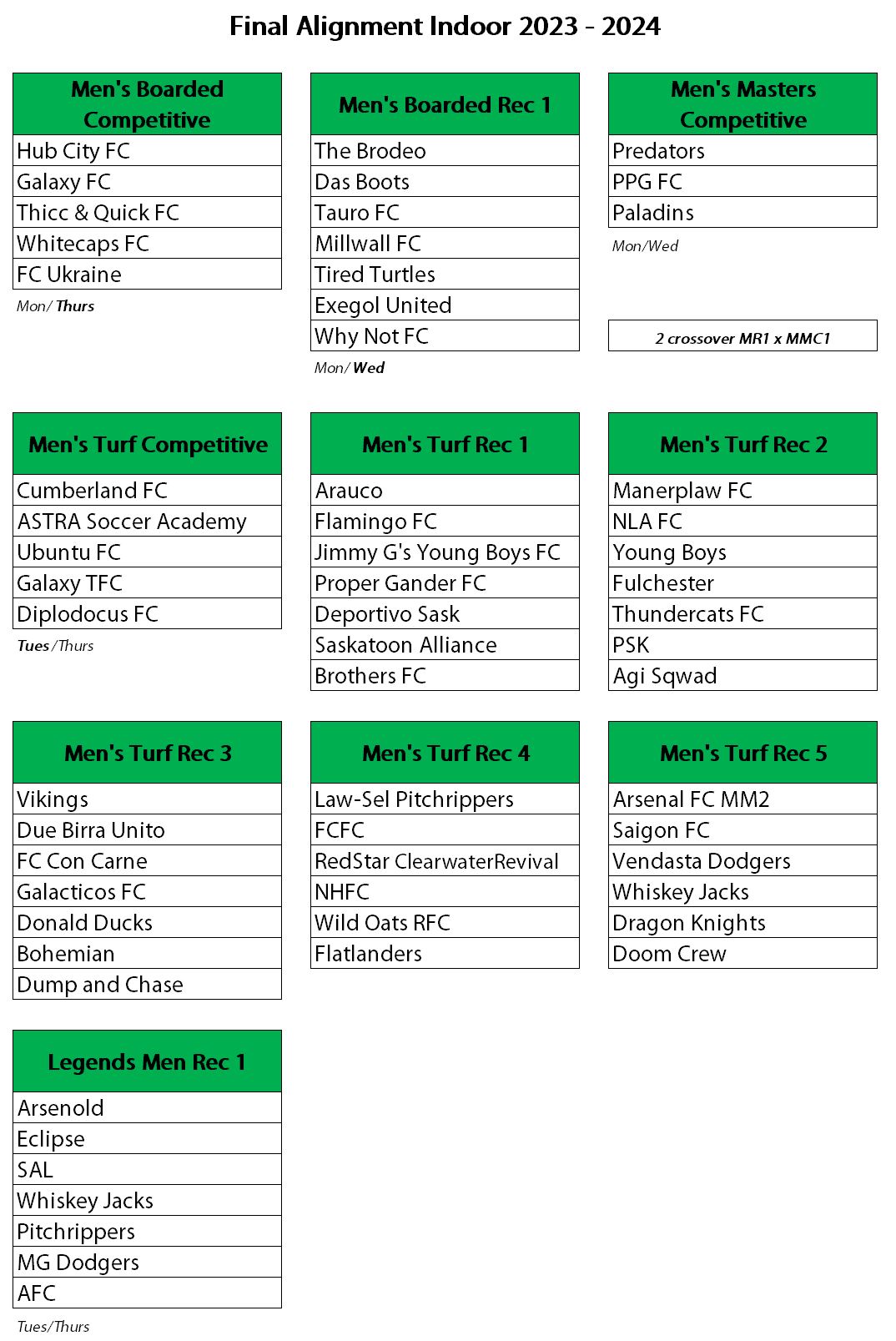 Saskatoon Adult Soccer : Website by RAMP InterActive